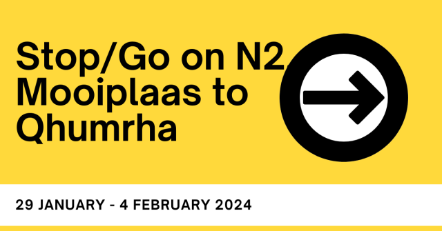 Roadworks on N2 from Mooiplaas to Qumrha - Talk of the Town