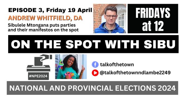 The DA's Andrew Whitfield On the Spot - Talk of the Town